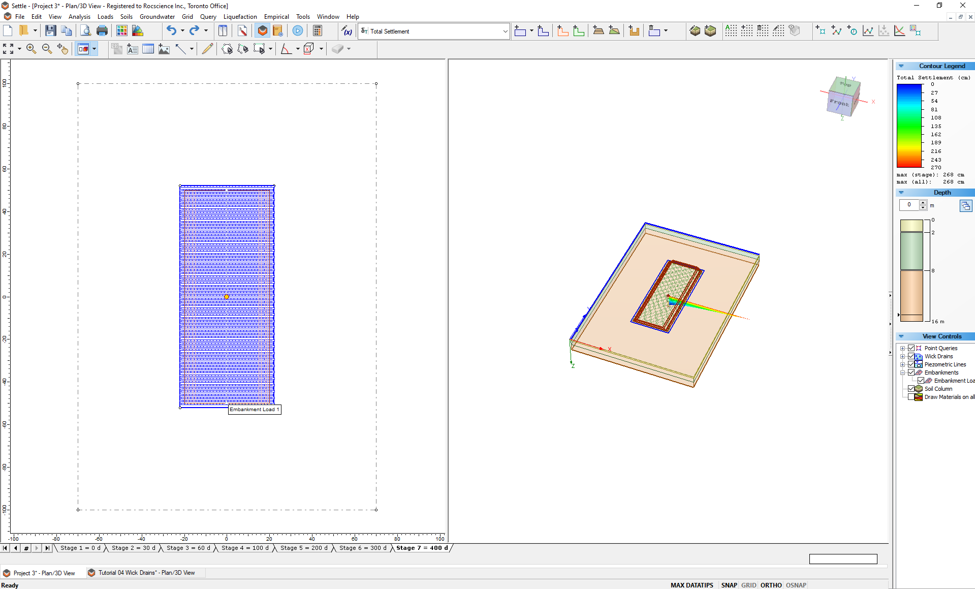 Settle3 Tutorials | 4 - Wick Drain Tutorial